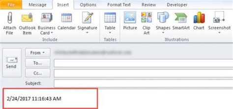 How To Auto Insert Current Date Or Time Into Email Subject Or Body With