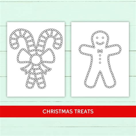 Christmas Q Tip Tracing Sheets Printable Preschool Worksheets For Fine