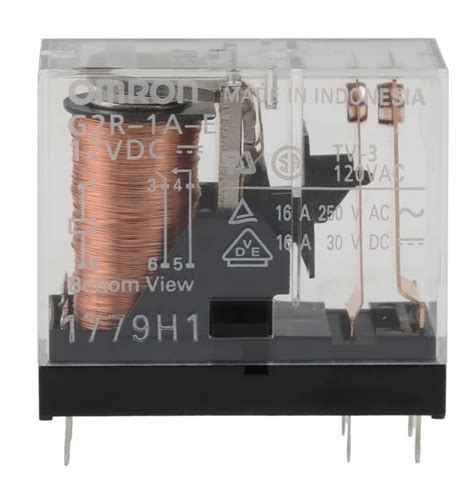 G2r 1a E Dc12 Omron Omron Pcb Mount Power Relay 12v Dc Coil 16a
