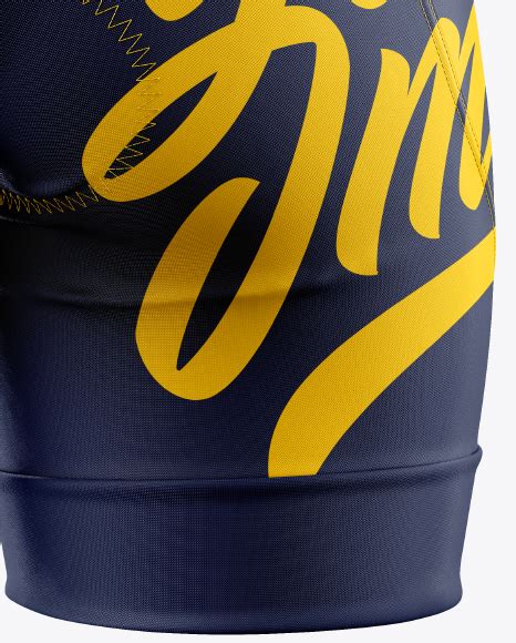 146 Womens Cycling Bib Shorts Mockup Back View Mockups Design