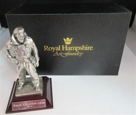 Royal Armoured Corps Royal Hampshire Art Foundry With Original Box