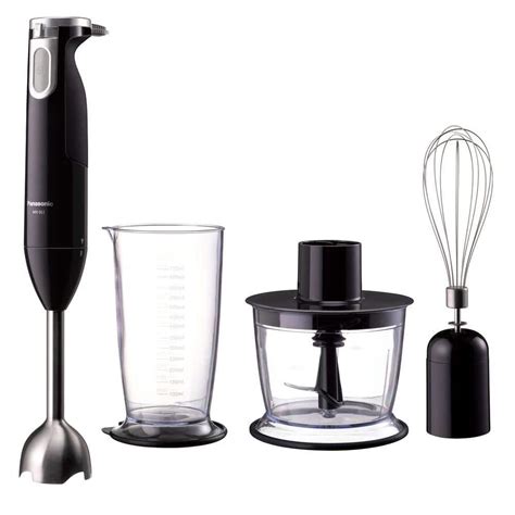 Panasonic Hand Held Immersion Blender Set In Black Mxss1 The Home Depot
