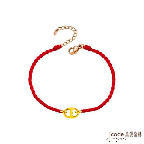Jcode真愛密碼金飾 豬你相愛硬金編織手鍊手鍊手環腳鍊etmall東森購物網
