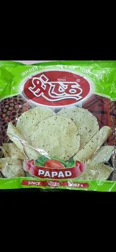 White Moong Udad Papad Packaging Size 8x10 Inch At Best Price In Mumbai