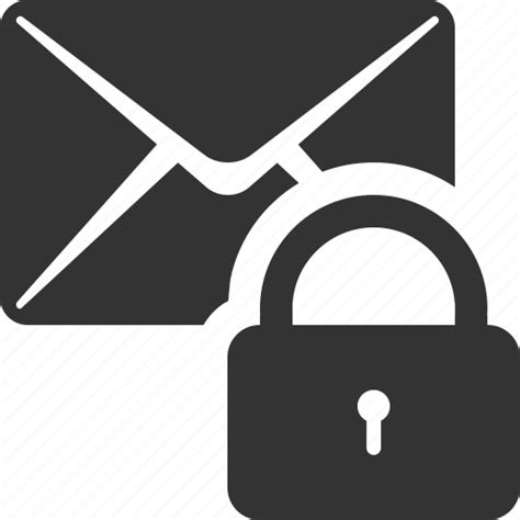 email lock mail message password protection security icon