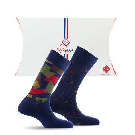 Lot de 2 mi chaussettes homme coton fabriquées en France Chaussettes