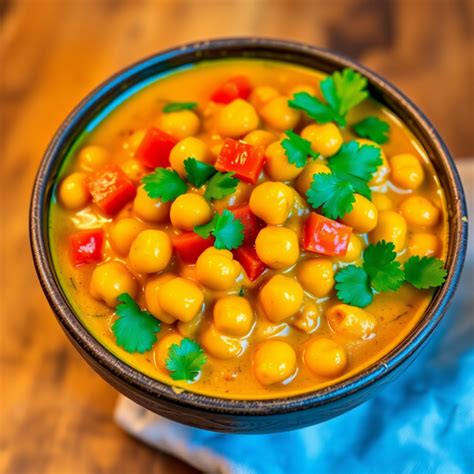 Spicy Coconut Chickpea Curry Recipe Cookaifood