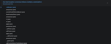 [🐛] 🔥 crashlytics non fatal issues are nameless in the crashlytics