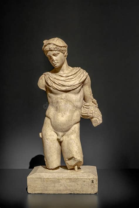 Torso Of Hermes Mercury From Ancient Rome Editorial Photo Image Of