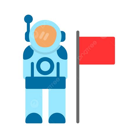 Astronaut Flat Icon Vector Astronaut Astronomy Cosmonaut Png And