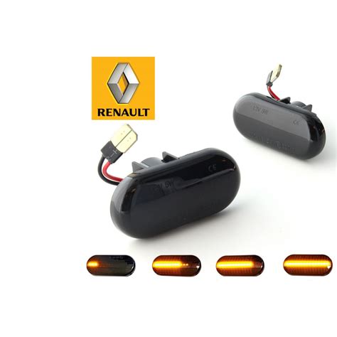 Smoked Led Repeater Turn Signals Dynamic Scrolling Renault Clio 1 And 2