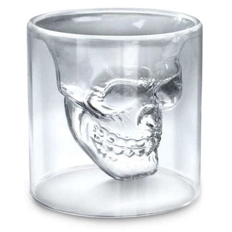 Double Walled Skull Head Whiskey Glass • The Gentlemans Flavor
