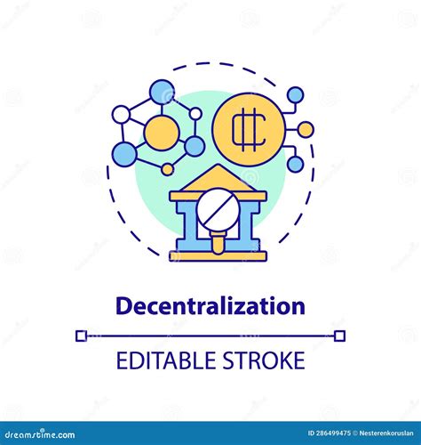 2d Customizable Decentralization Line Icon Concept Stock Illustration