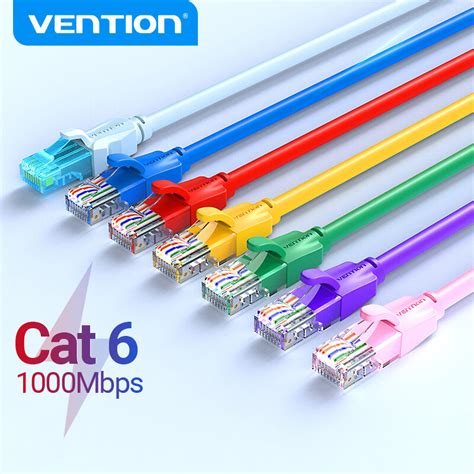 Vention 이더넷 케이블 Cat 6 네트워크 케이블 4 트위스트 페어 패치 코드 인터넷 Utp Cat6 Lan 케이블