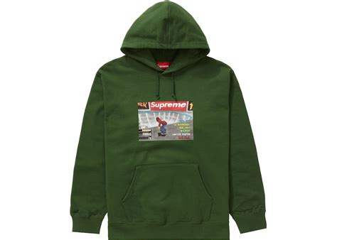 Supreme Thrasher Hooded Sweatshirt Green Mens Fw21 Us