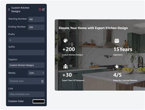 Website Number Counter Widget
