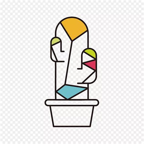 手绘仙人掌简笔画png图片素材下载 图片编号qbabmlxy 免抠素材网