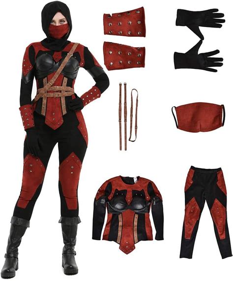 Miccostumes Womens Dark Assassin Costume Female Cosplay
