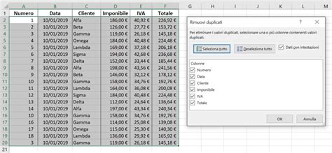 Excel Elimina Duplicati In Excel Mummu Academy