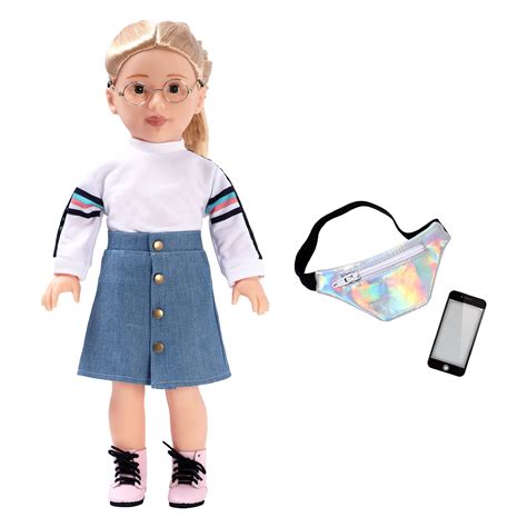 Dollfun College Girls 18 Inch Fashion Doll Set Natalie Movie Lover