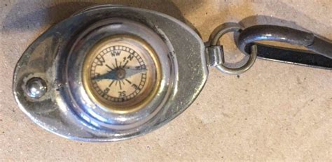 Vintage Wwii Compass Flip Out Magnifier Testrite Germany Us Patent