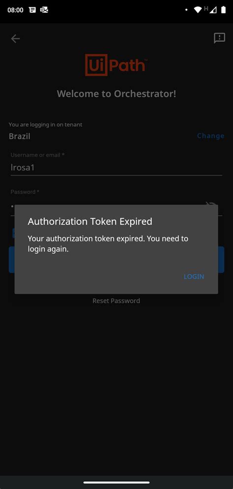 Orchestrator App Authorization Token Expired Orchestrator Mobile UiPath Community Forum