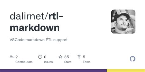 Github Dalirnetrtl Markdown Vscode Markdown Rtl Support