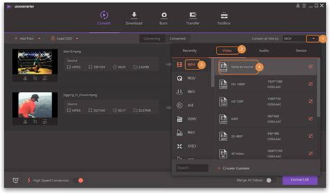 Méthodes rapides pour convertir les MP4 en MPEG MPEG 1 MPEG 2