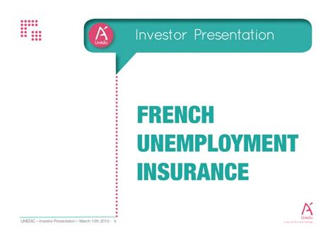 Unédic Investor Presentation Pdf