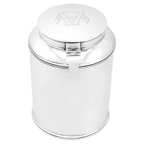 Grish Chunder Dutt 1880s Indian Silver Tea Caddy For Sale At 1stdibs