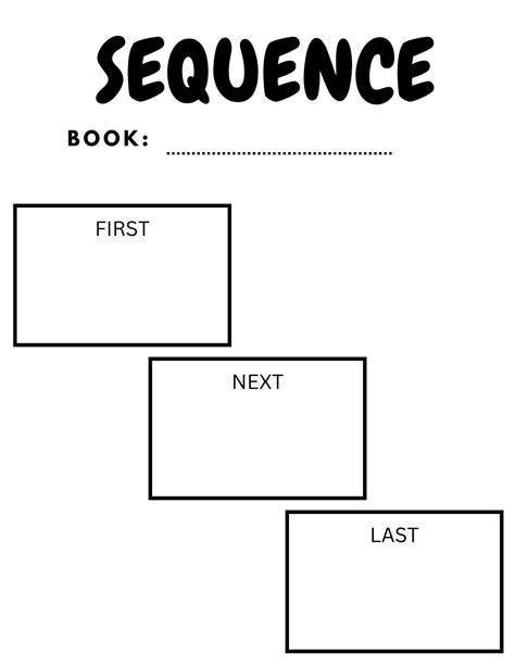 Sequence Graphic Organizer Etsy