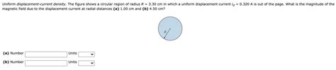 Solved Uniform Displacement Current Density The Figure