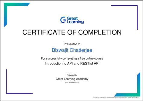 Biswajit Chatterjee On Linkedin Apidevelopment Restfulapi Greatlearningacademy Greatlearning