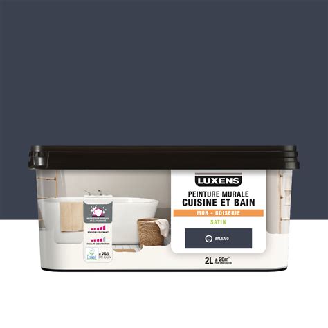 Peinture Mur Balsa 0 Satin Luxens Cuisine Et Bain 2l Leroy Merlin
