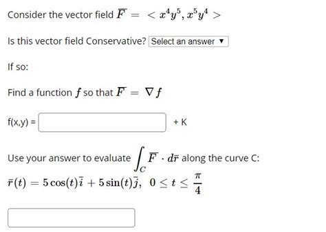Solved Consider The Vector Field F Is This Vector Field Chegg Com
