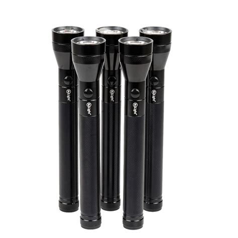 Mr.Light Rechargeable LED Flashlight Torch, 5 Pcs Combo, Black, MR-3335 ...
