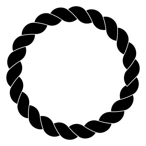 round circle rope icon vector illustration flat design isolated on