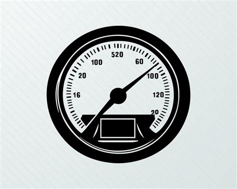 Speedometer Svg Png Speedometer Clipart Speedometer Silhouette Speedometer Decal Vector