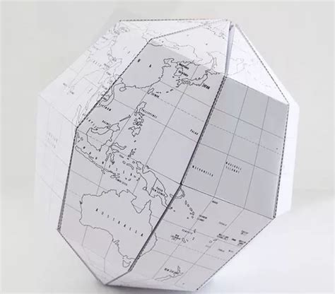 Globo Terráqueo En Digital Para Imprimir Y Armar Papel opali en venta