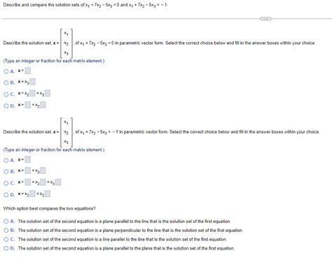 Solved Describe The Solution Set X X1x2x3 ﻿of