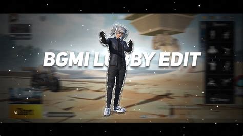 Bgmi Lobby Edit Youtube