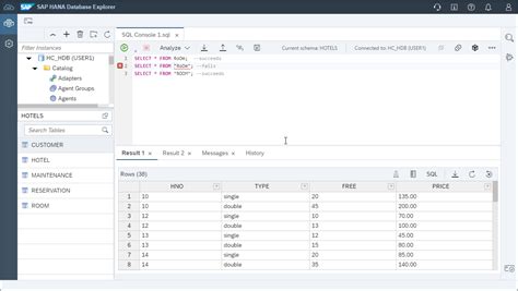 Create Database Objects With Sap Hana Database Explorer Sap Tutorials