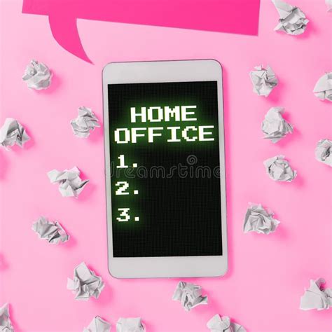 Conceptual Display Home Office Concept Meaning Space Designated In A