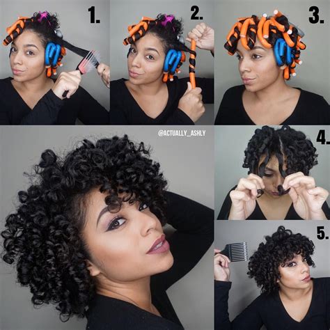 Flexi Rod Hairstyles On Natural Hair
