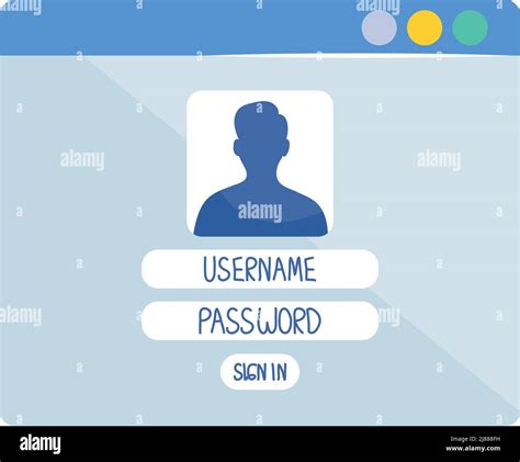 Window With Password Stock Vector Image And Art Alamy