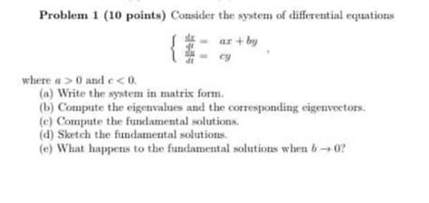 Solved Problem 1 10 Points Consider The System Of