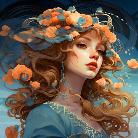Premium Photo Surrealism Art Of Beautiful Girl