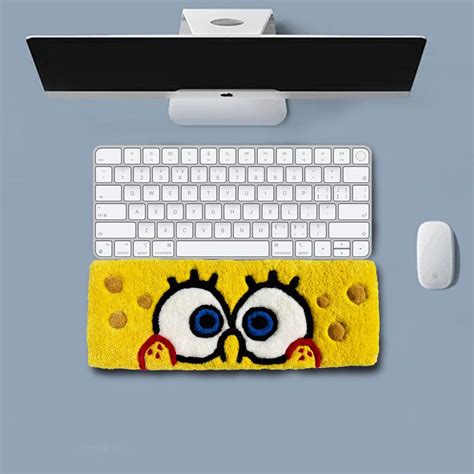 Spongebob Keyboard Tufted Rug Anime Spongebob Rug Soft Touch Rug