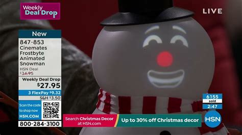 Cinemates Frostbyte Animated Snowman Youtube