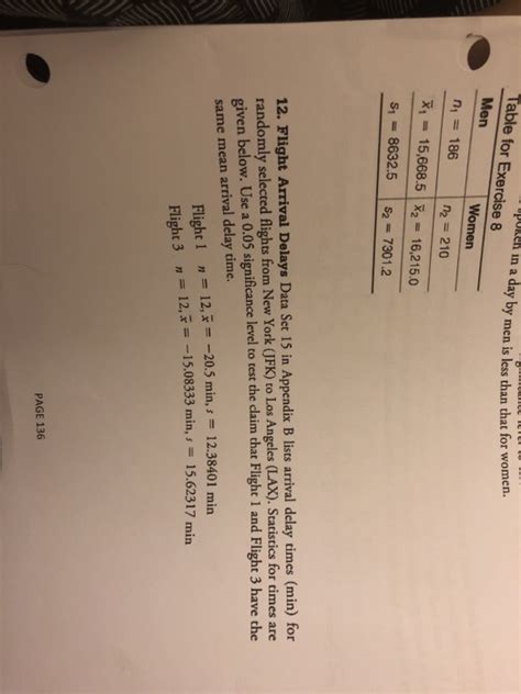 Solved 16 Flight Delays Data Set 15 In Appendix B Lists 48